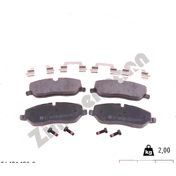 ZIMMERMANN 24191.180.2 колодки дисковые перед. 163x59x18 \ Land rover (Ленд ровер) Discovery (Дискавери) / rangeroversport