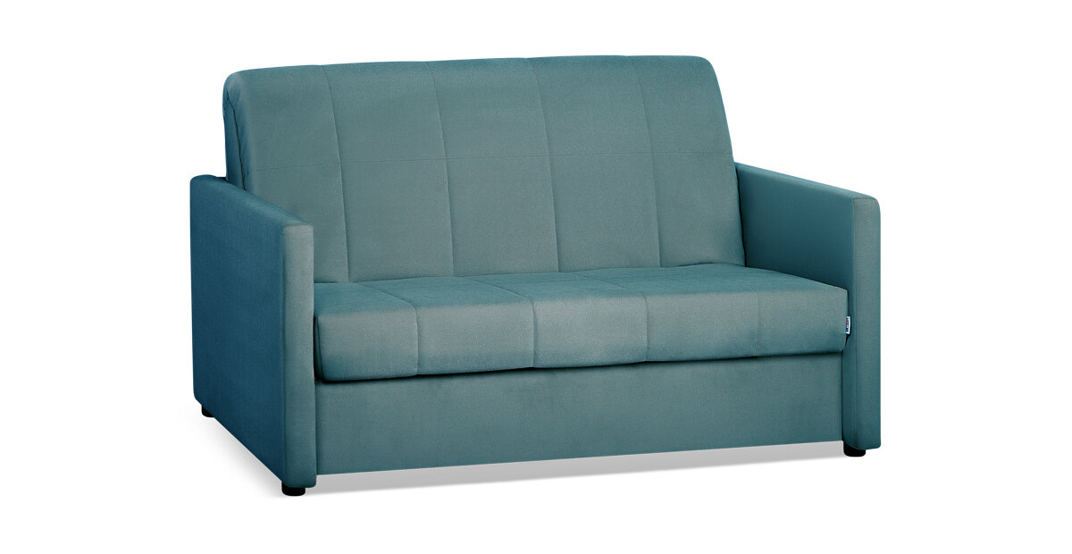 Прямой диван Цвет Диванов Хилтон NEXT (мини) 138 прямой Лазурный