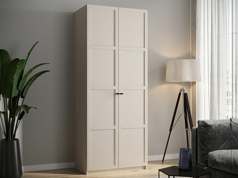 Шкаф распашной для одежды " Берг" 80х200х50 Кашемир / Сантьяго