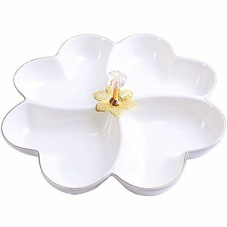 Менажница фарфор 4секц 29х29х4,5 LR 60039 KSMB-60039