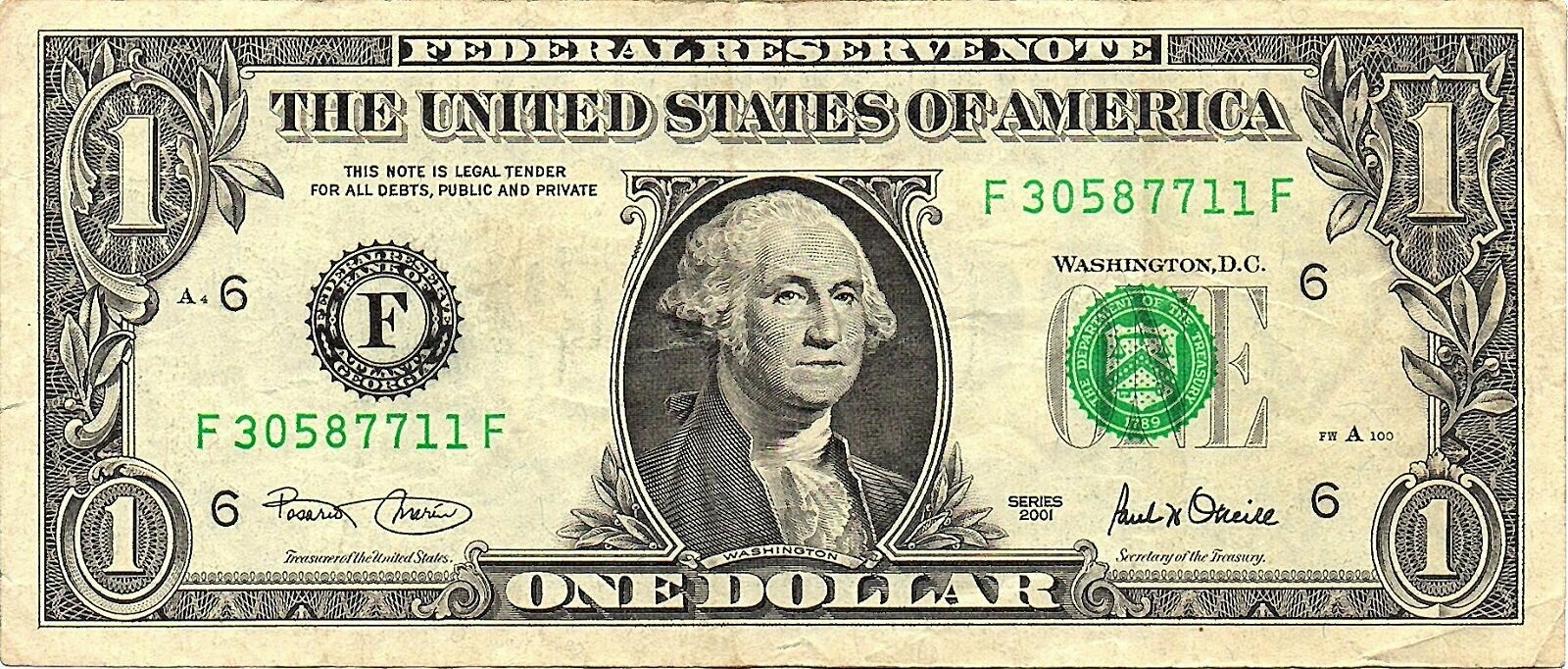 Доллар 2001 года 30587711