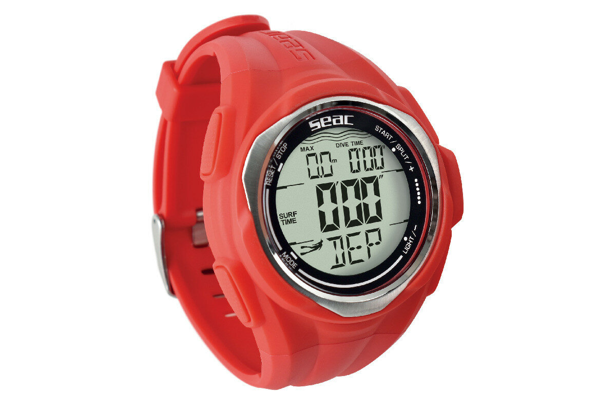 Компьютер SEAC SUB PARTNER для фридайвинга или подводной охоты, красный