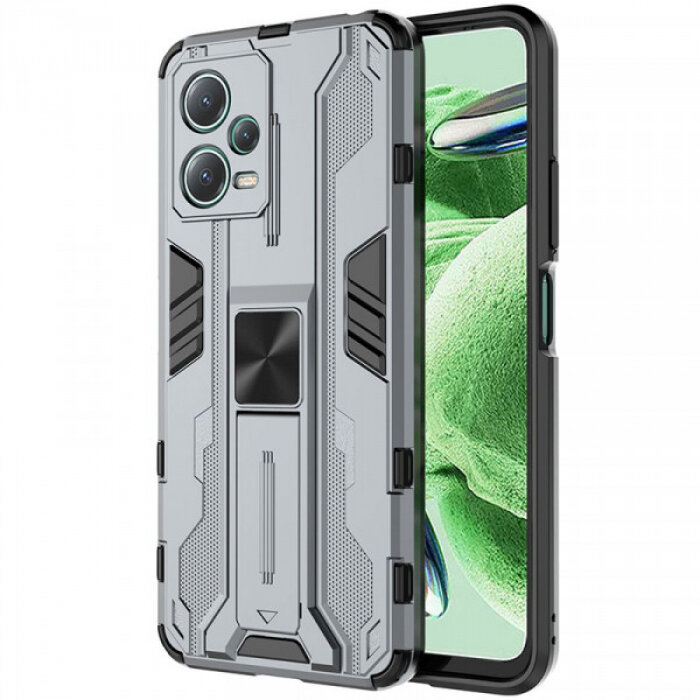 Galvatron Противоударный чехол-подставка для Xiaomi Redmi Note 12 5G / Poco X5 5G с защитой камеры