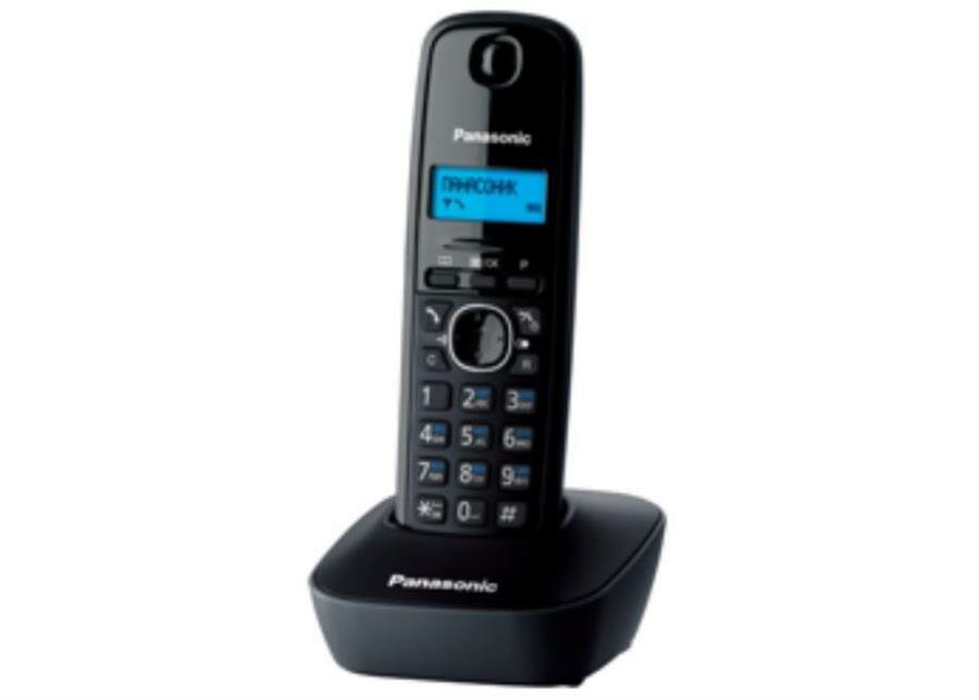 Panasonic KX-TG1611RUH - Беспроводной телефон DECT (радиотелефон) , цвет: серый