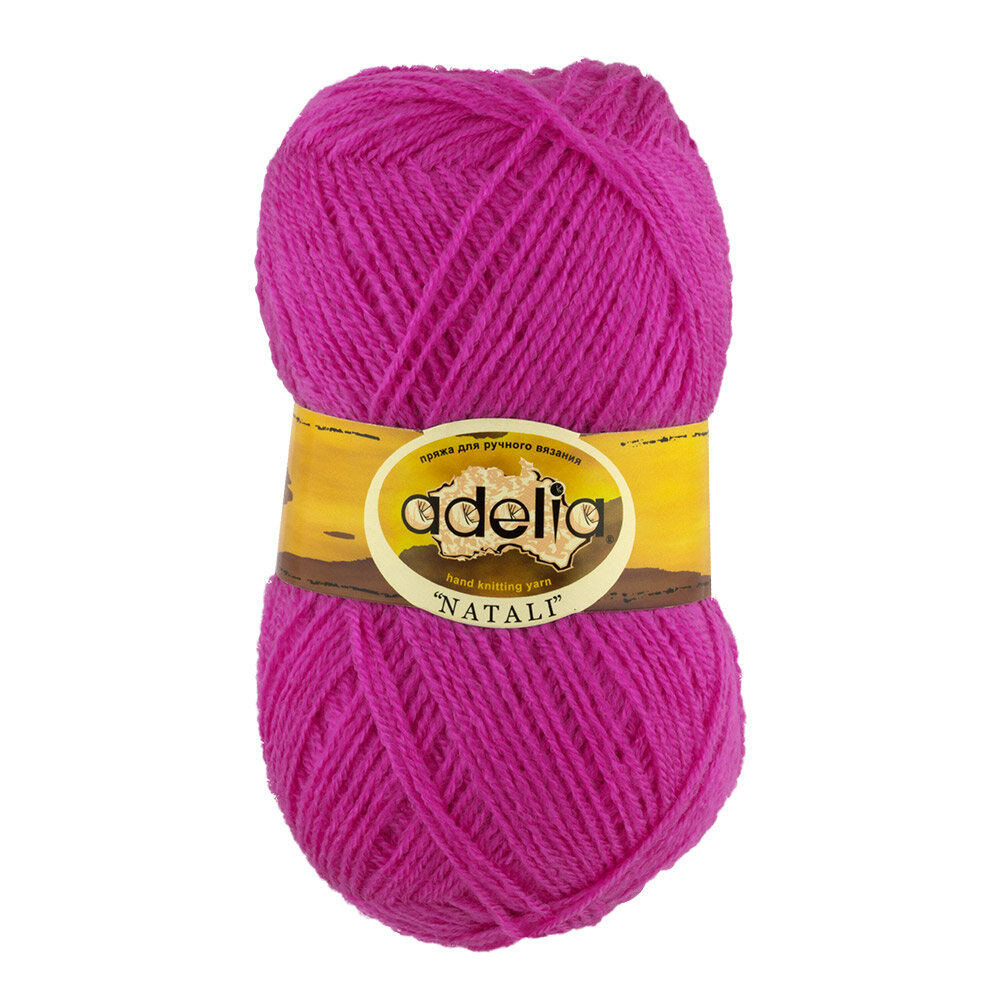 Пряжа ADELIA "NATALI" 100% акрил 50 г 300 м №06 сиренево-розовый