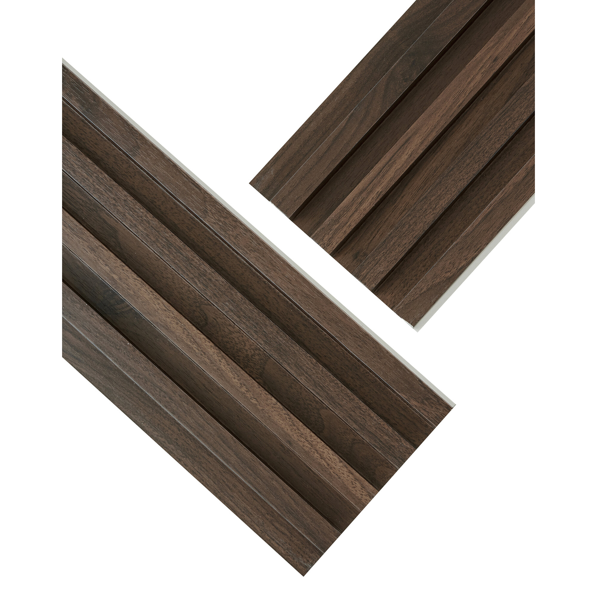 Комплект 20 шт. Реечные панели ПВХ LAKO DECOR "Орех тёмный" 1000*160*23мм, 3,2м2