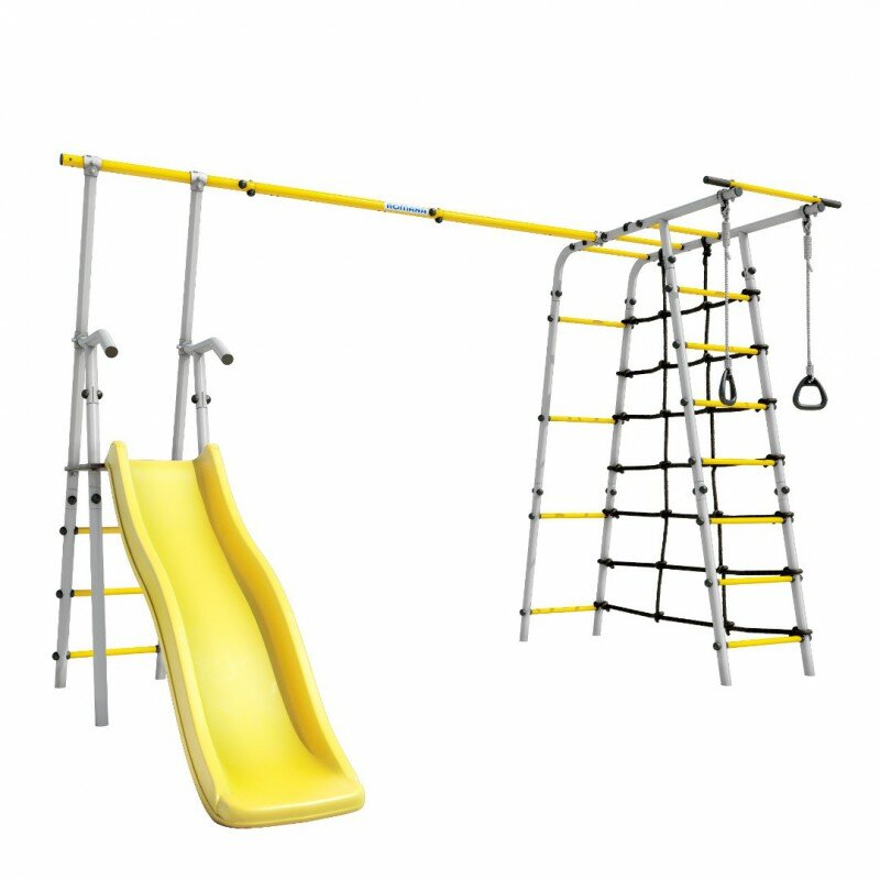 Romana Детский спортивный комплекс для дачи ROMANA Богатырь Плюс - 2 (Тип качели Фанерные)