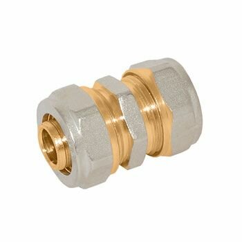 Соединитель обжимной для металопластиковых труб Цанга 16 мм