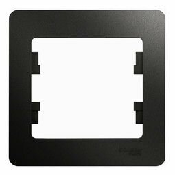 Рамка 1-м Glossa антрацит SchE GSL000701