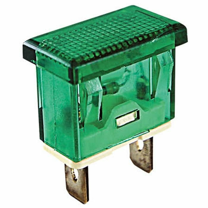 Лампа YL238-01 сигнальная зеленая неон 230В TDM {SQ0702-0080}