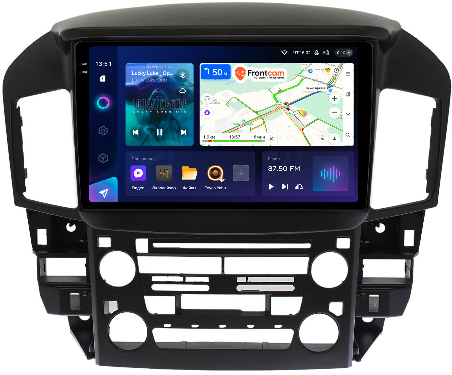 Штатная магнитола Teyes CC3 2K 4/32 9.5" RM-9218 Lexus RX 300 1997-2003 (авто с CD и кассетой) Android 10 (4G-SIM, DSP, QLed)
