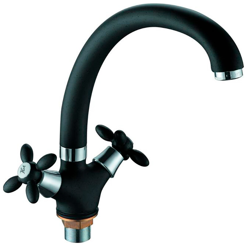 Смеситель для кухни D-Lin черный (D153808-A)