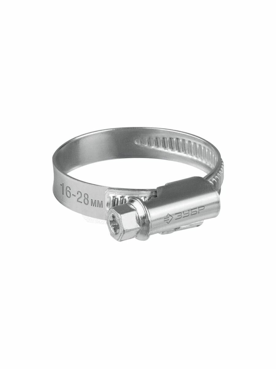 ЗУБР Хомут червячный Х-9н 16-28 мм 50 шт 37807-28