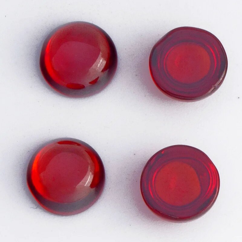 4,0 ~ 10 мм Гранат круглой формы CZ Камень Блестящий искусственный кабошон кубический цирконий