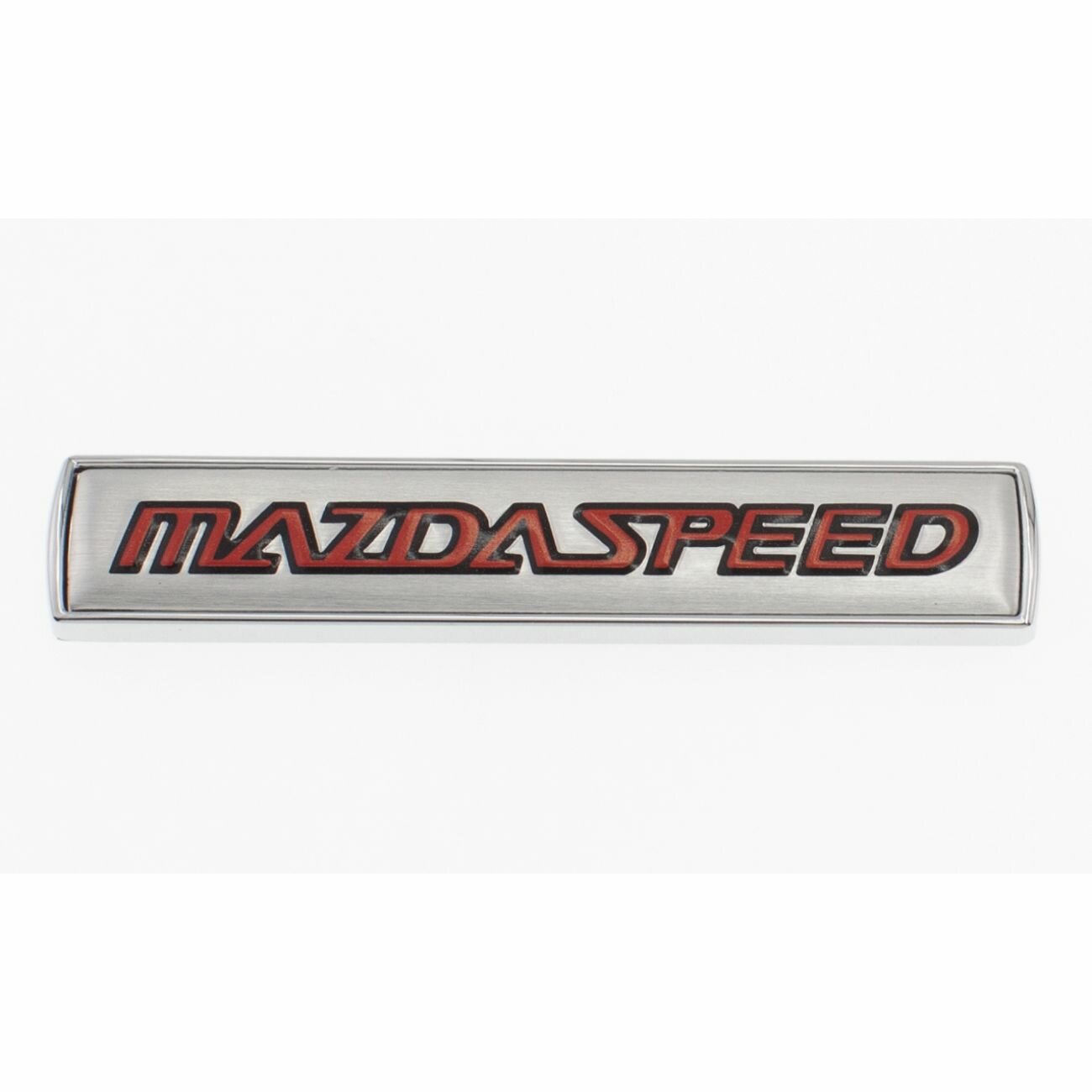 Эмблема универсальная MazdaSpeed серебристая 75х15 мм 1 шт.