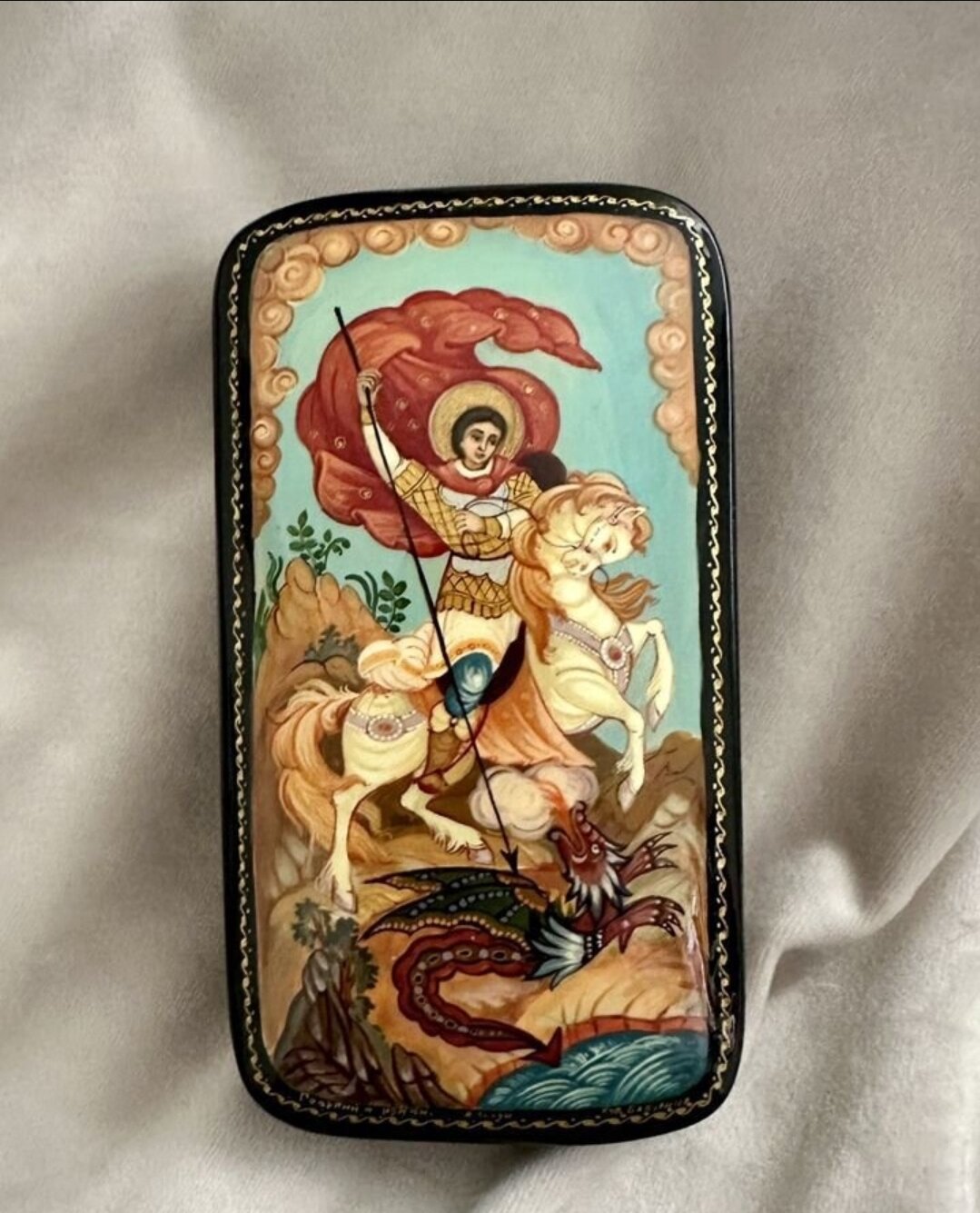 Шкатулка « Георгий и змей»