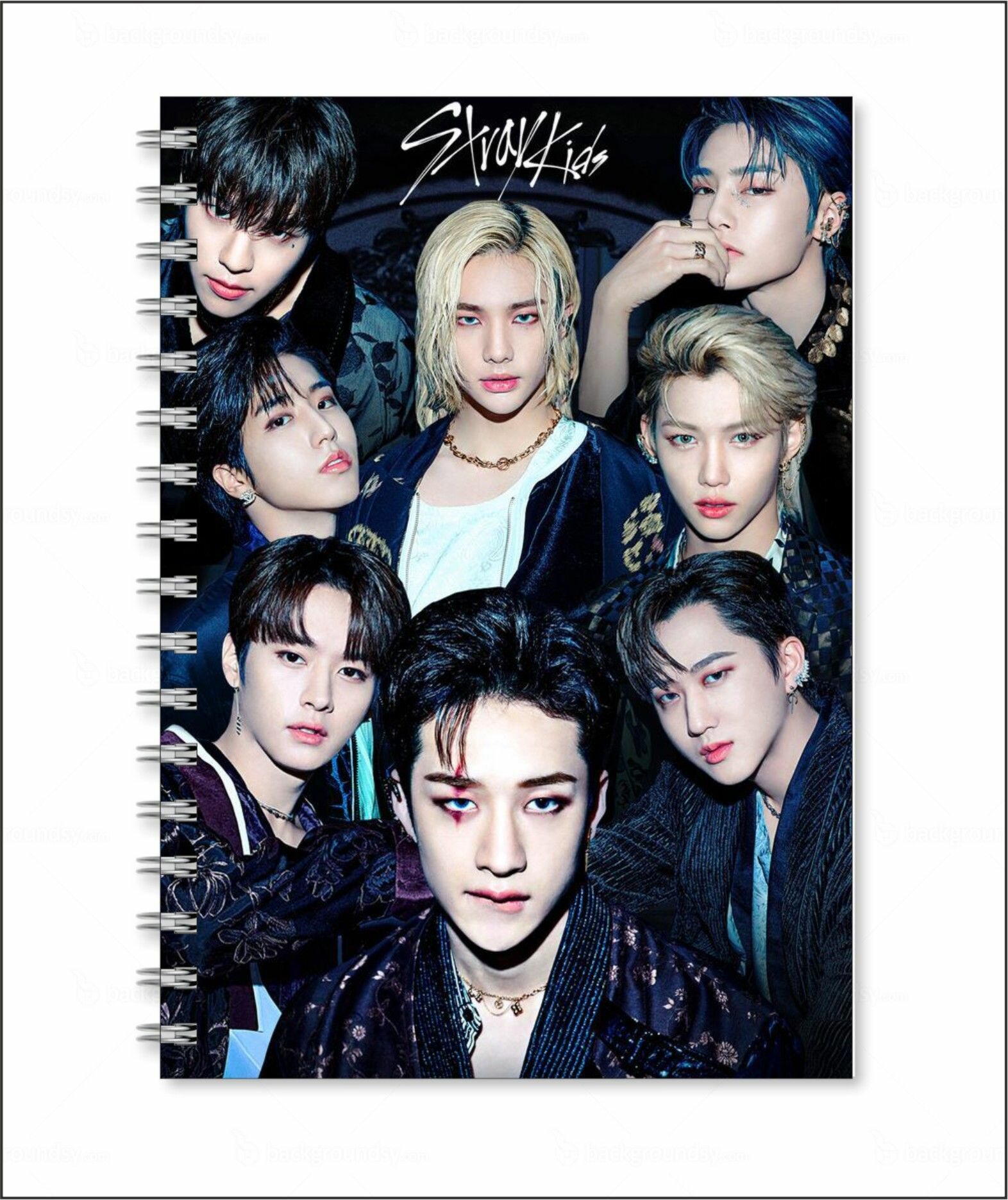 Тетрадь формата А5 с принтом "Stray Kids", Страй кидс