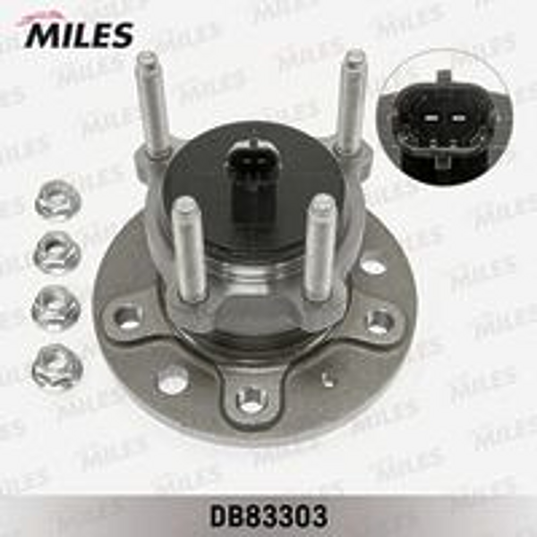 Miles DB83303 ступица с подшипником Opel (Опель) vectra c 03- зад. db83303
