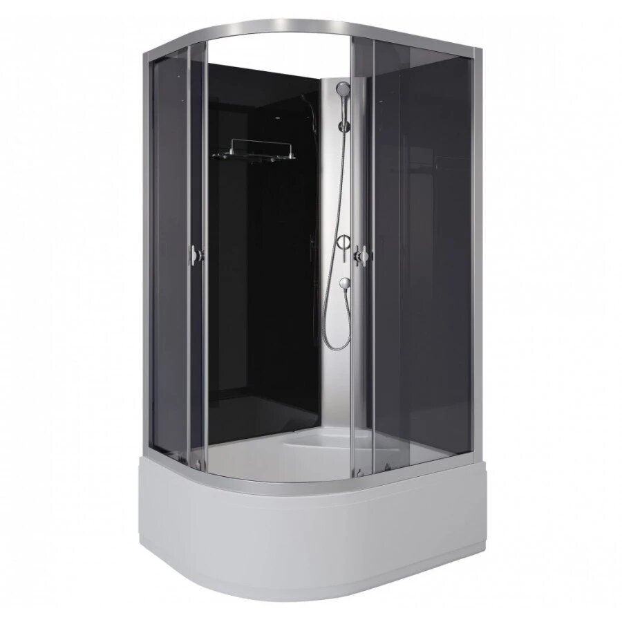 Душевая кабина Niagara Eco E90/80/40R/TN/BK правая