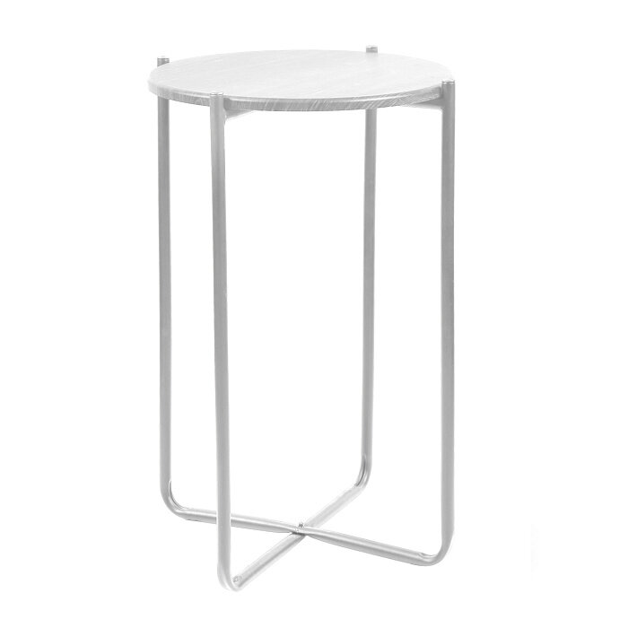 Стол журнальный Nika Haushalt HHST3/2 (Дуб дымчатый/белый)