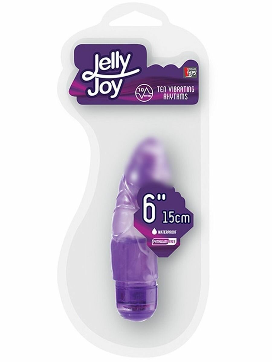 Гелевый вибратор "JELLY JOY" 15см