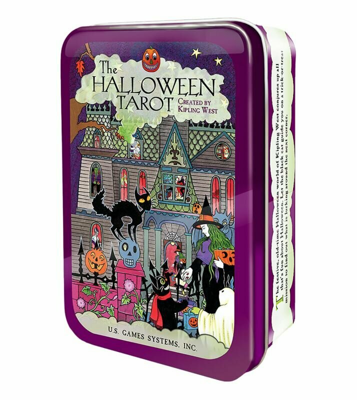 Карты US Games Systems Карты Таро "Halloween Tarot In a Tin" US Games / Таро Хэллоуина Мини