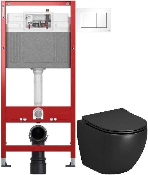 Комплект подвесной унитаз Grossman GR-4455BMS + система инсталляции Tece 9400413