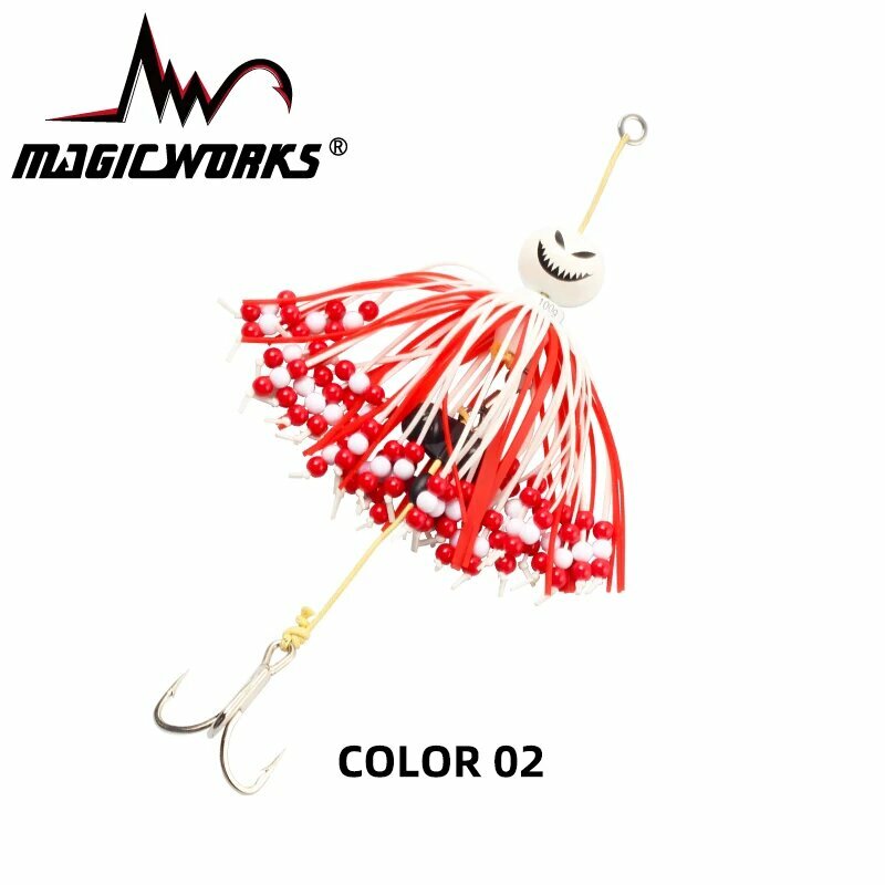 MAGIC WORKS Солнечная лялька металлическая приманка для сома 100г/140г/180г Красный, 100g, COLOR 02