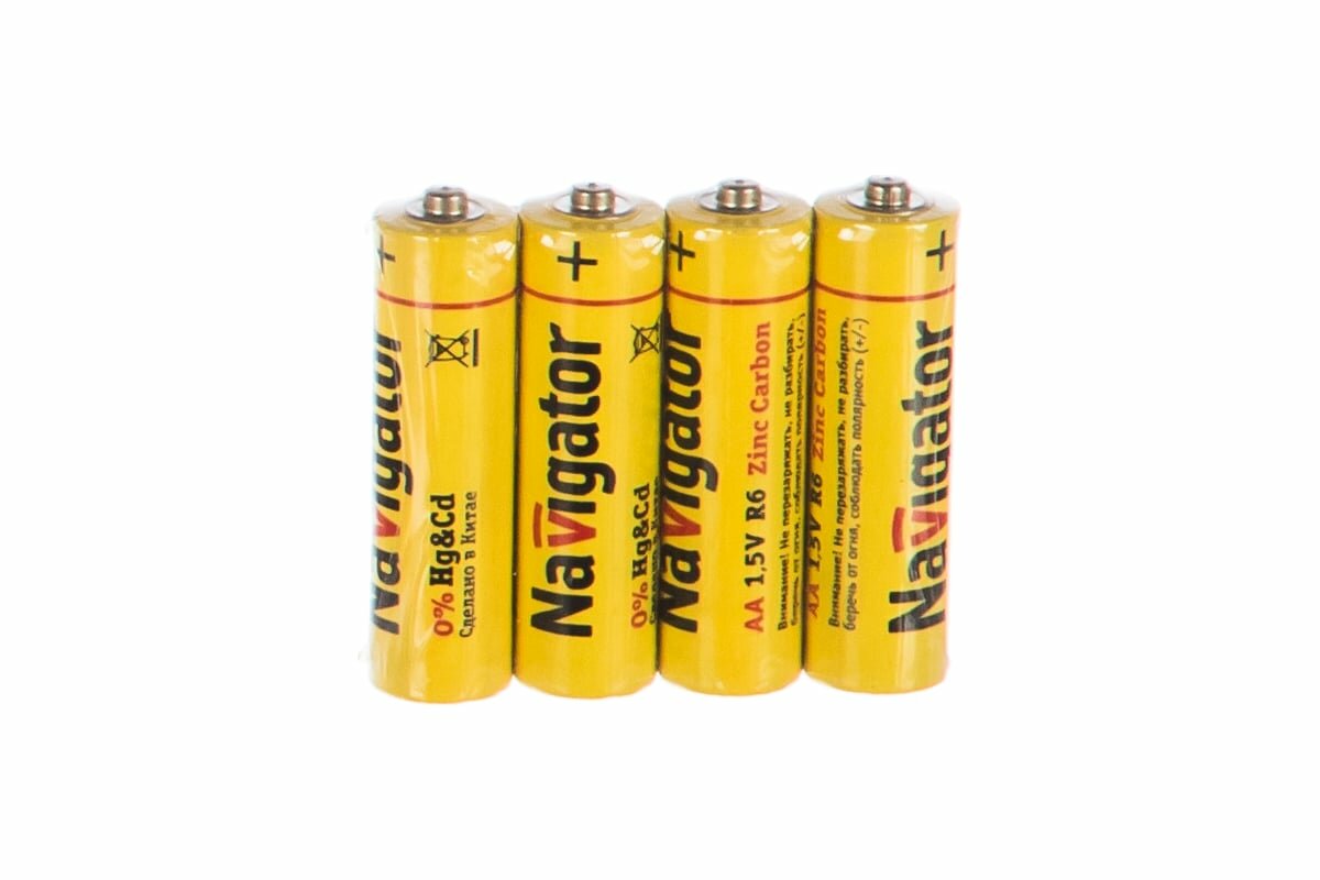 Navigator 94759 Элемент питания 94 759 NBT-NS-R6-SH4, 4 шт, набор батареек для устройств