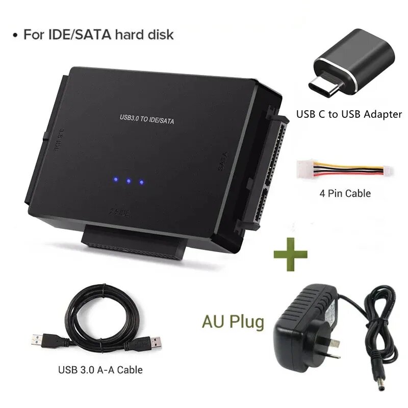 Адаптер SATA/IDE к USB 3.0 MissionFit, AU Plug with OTG