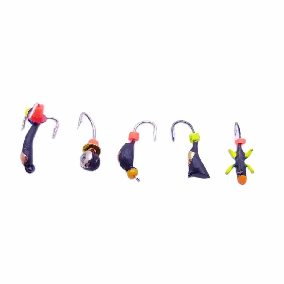 Мормышки из точенного вольфрама для рыбалки Набор из 5 шт (код 11)