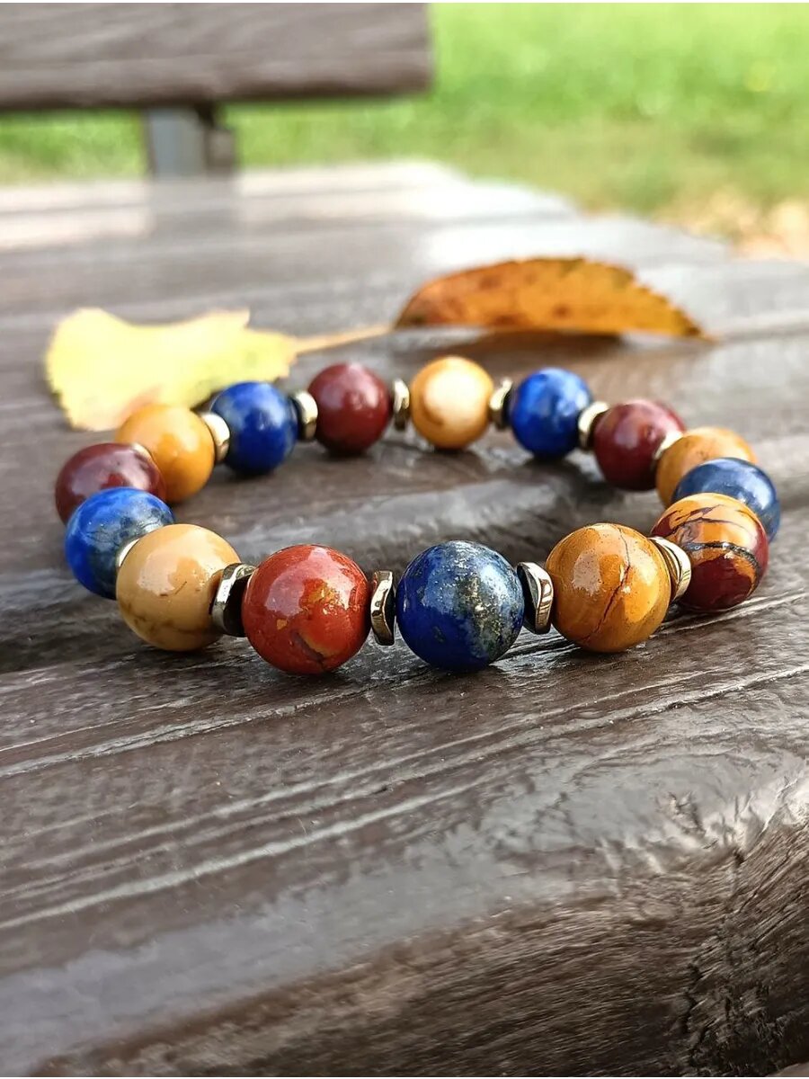 Эластичный браслет MS.MIRA, яшма