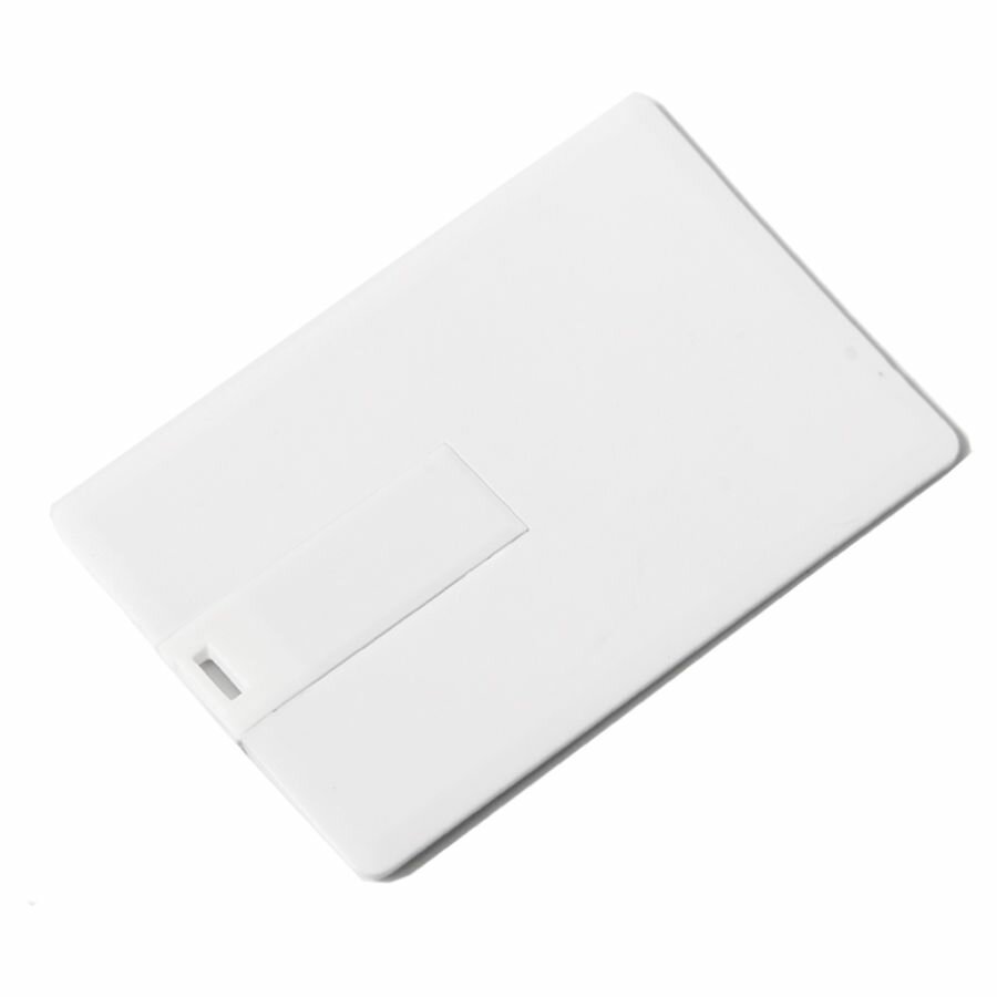 USB flash-карта "Card" (16Гб), 8,4х5,2х0,2 см, белая, пластик