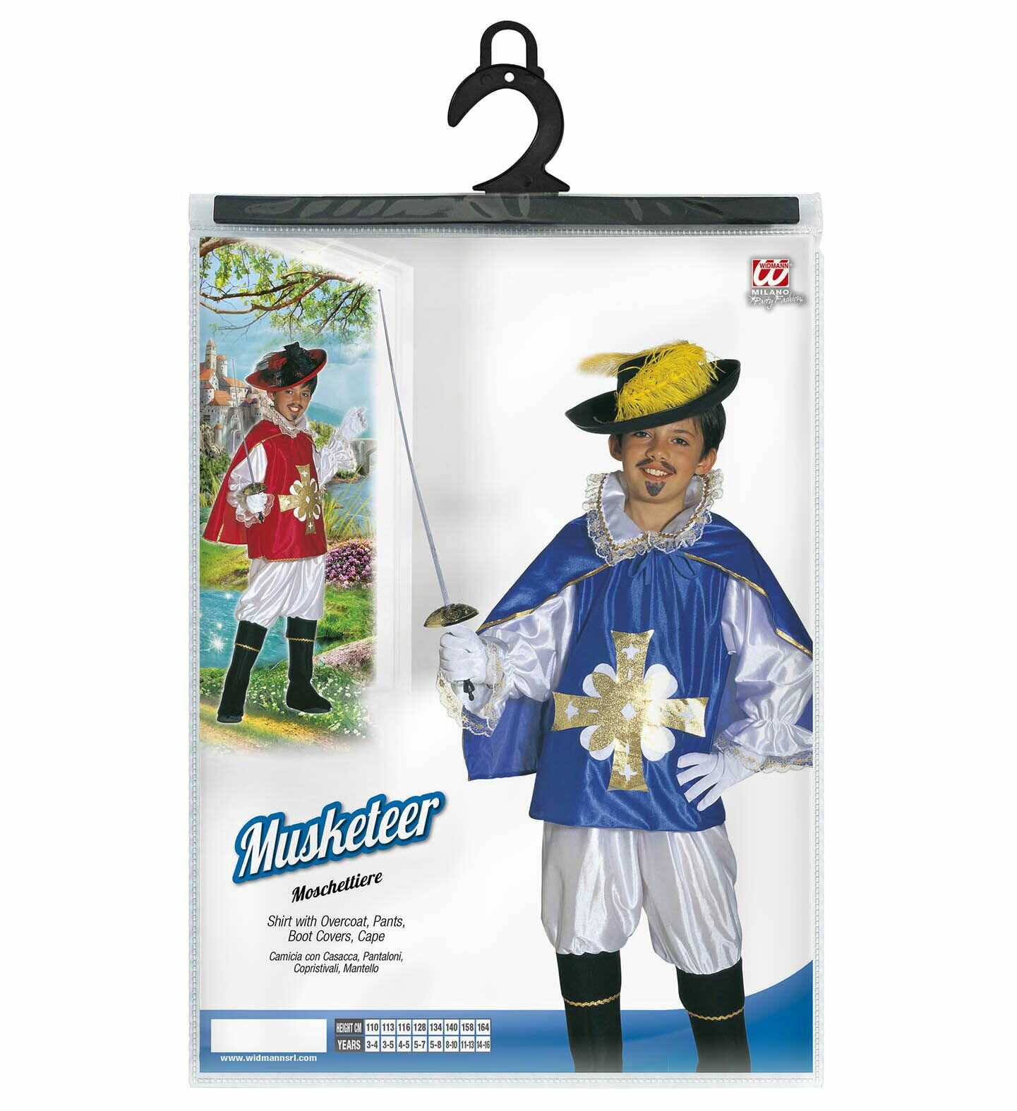 Костюм детский Мушкетер асс. 158см