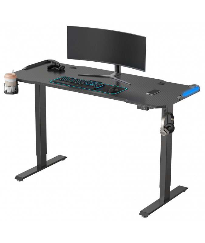 Стол компьютерный Cactus подъёмный черный (CS-EDL-GBK)