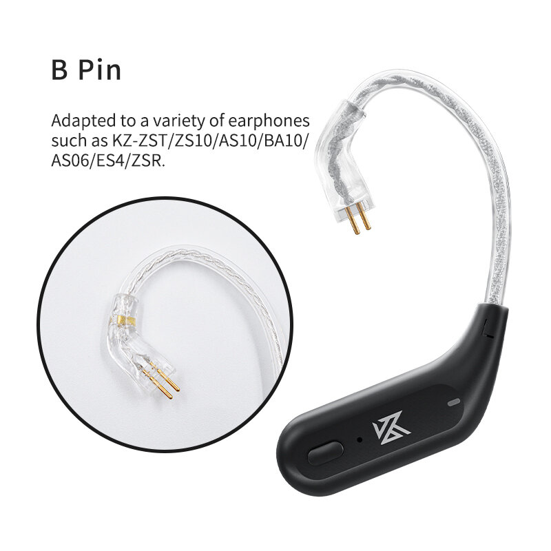 Беспроводной кабель обновления KZ AZ09 Bluetooth совместим с 5.2 HIFI