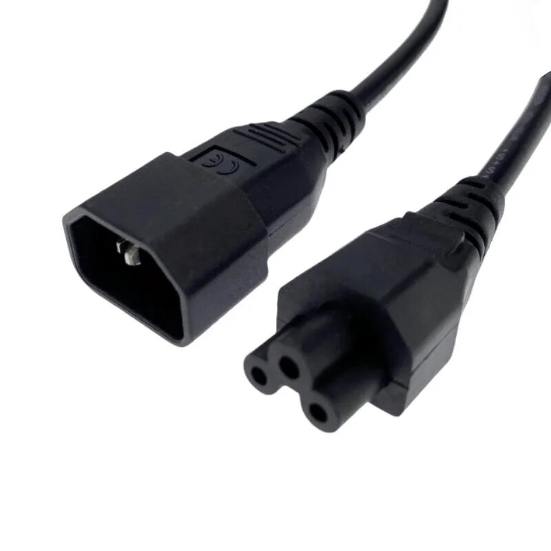 Переходник IEC 320 C14 на C5, черный 0.6M