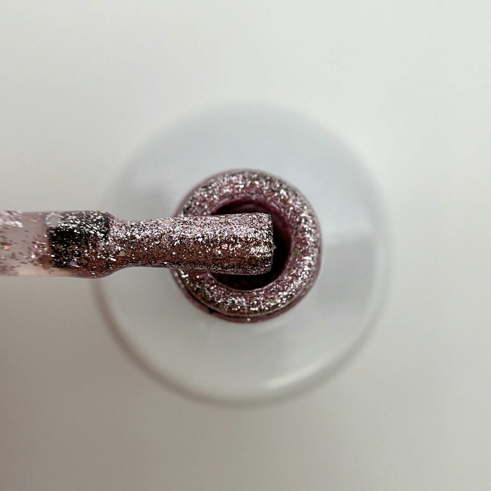 Y.ME Гель-лак Ice collection 03 (розовый), 10 мл, для ногтей с платиновым эффектом и голографическими шестигранниками