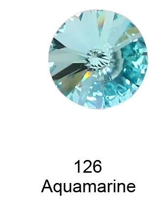 Кристаллы Swarovski 126 Aquamarine Rivoli 12mm