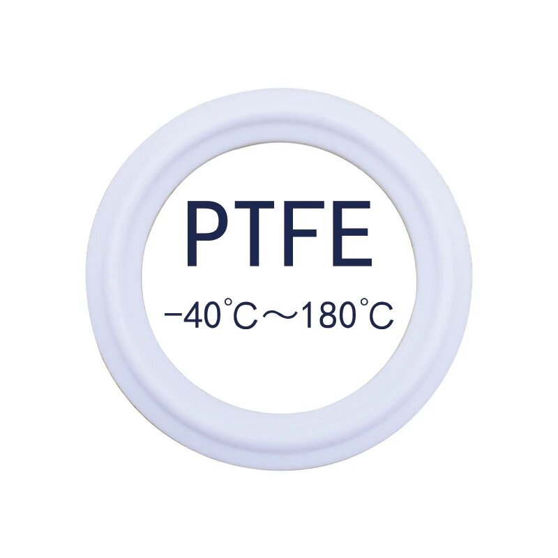 Три зажимные прокладки из силикона, EPDM, PTFE, FKM PTFE, 25mm-50.5mm, 5 Pcs
