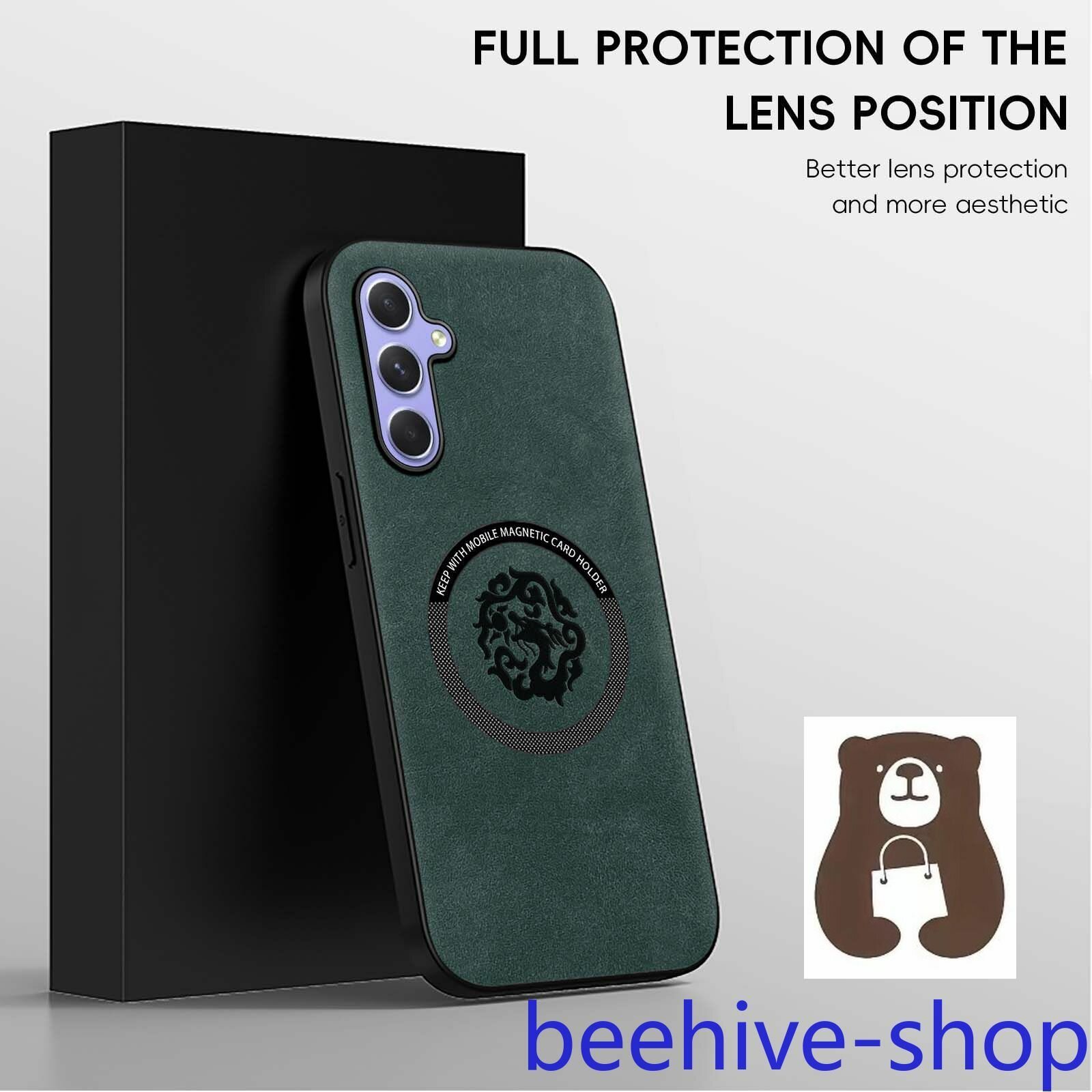 Чехол на Samsung Galaxy A55 5G /(Самсунг Галакси А55) / Высококачественная кожа / Беспроводная зарядка