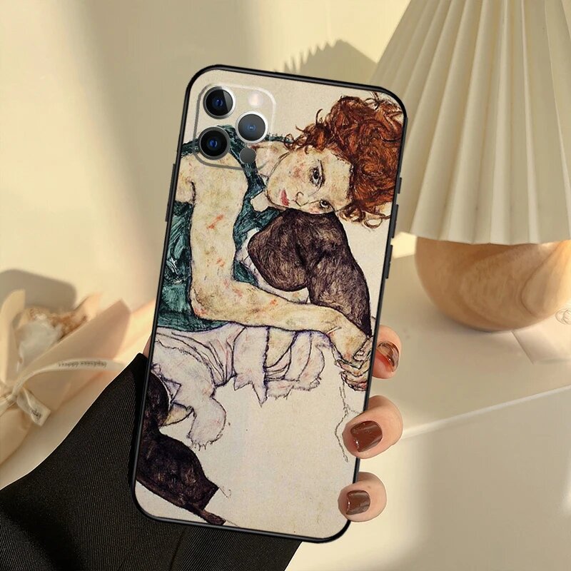 Чехол для iPhone 16 Egon Schiele, Цвет: HI1512