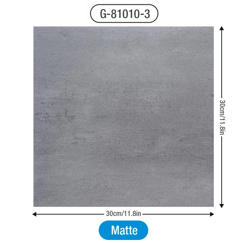 Напольная наклейка WALLMG имитация мрамора 30x30см Серый, R