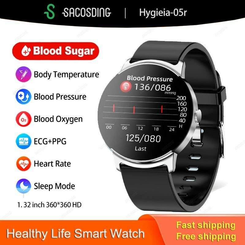 Умные часы Hygieia-001r-A женские и мужские смарт часы наручные Smart Watch LinWear с измерением пульса, кислорода в крови, для айфона и андройд-телефонов / Расширенная гарантия 1 год, 45mm, Чёрный