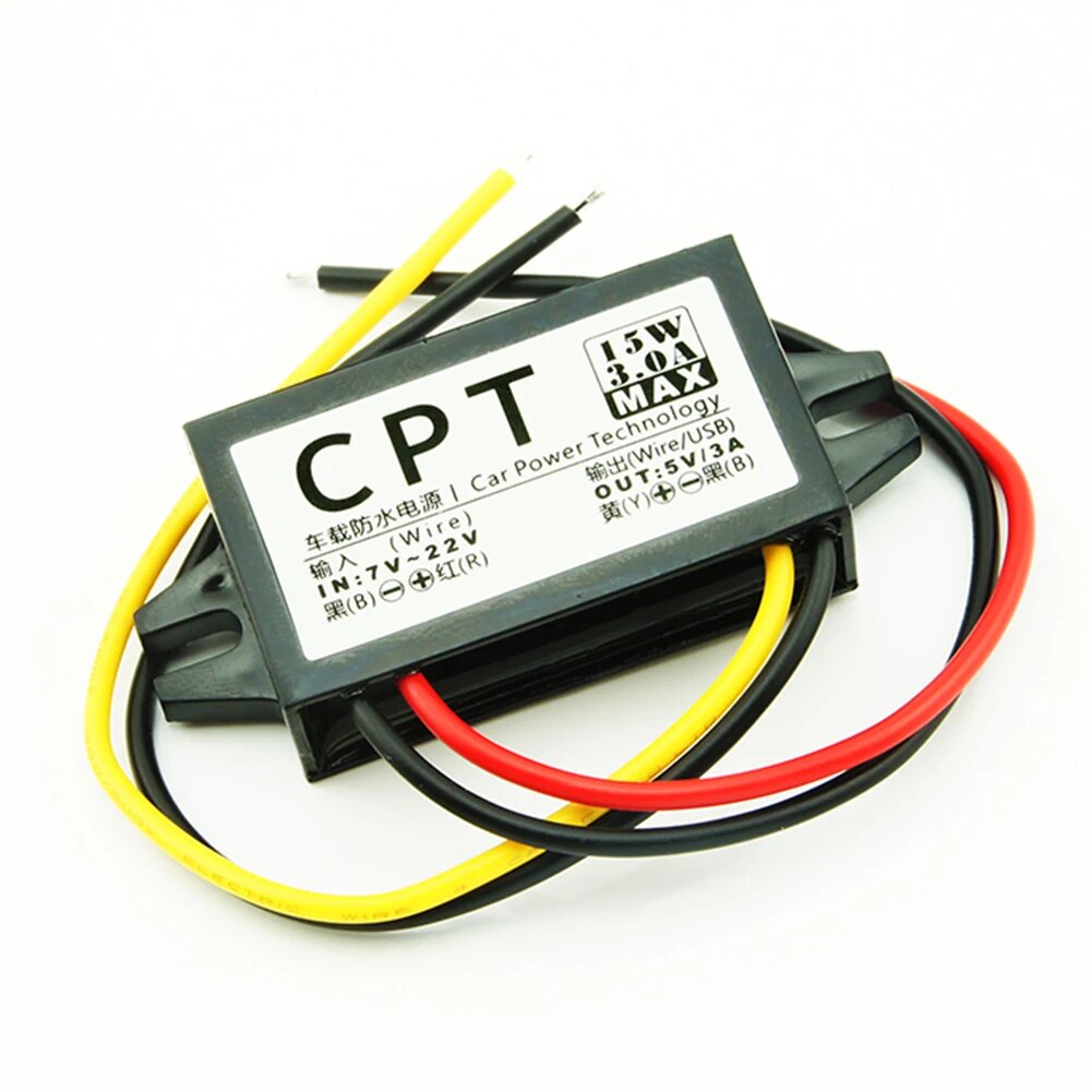 DC-DC 12V to 5V 3A 15W автомобильный преобразователь питания, регулятор понижающего напряжения Micro USB, блок питания, выходной адаптер, модуль регулятора