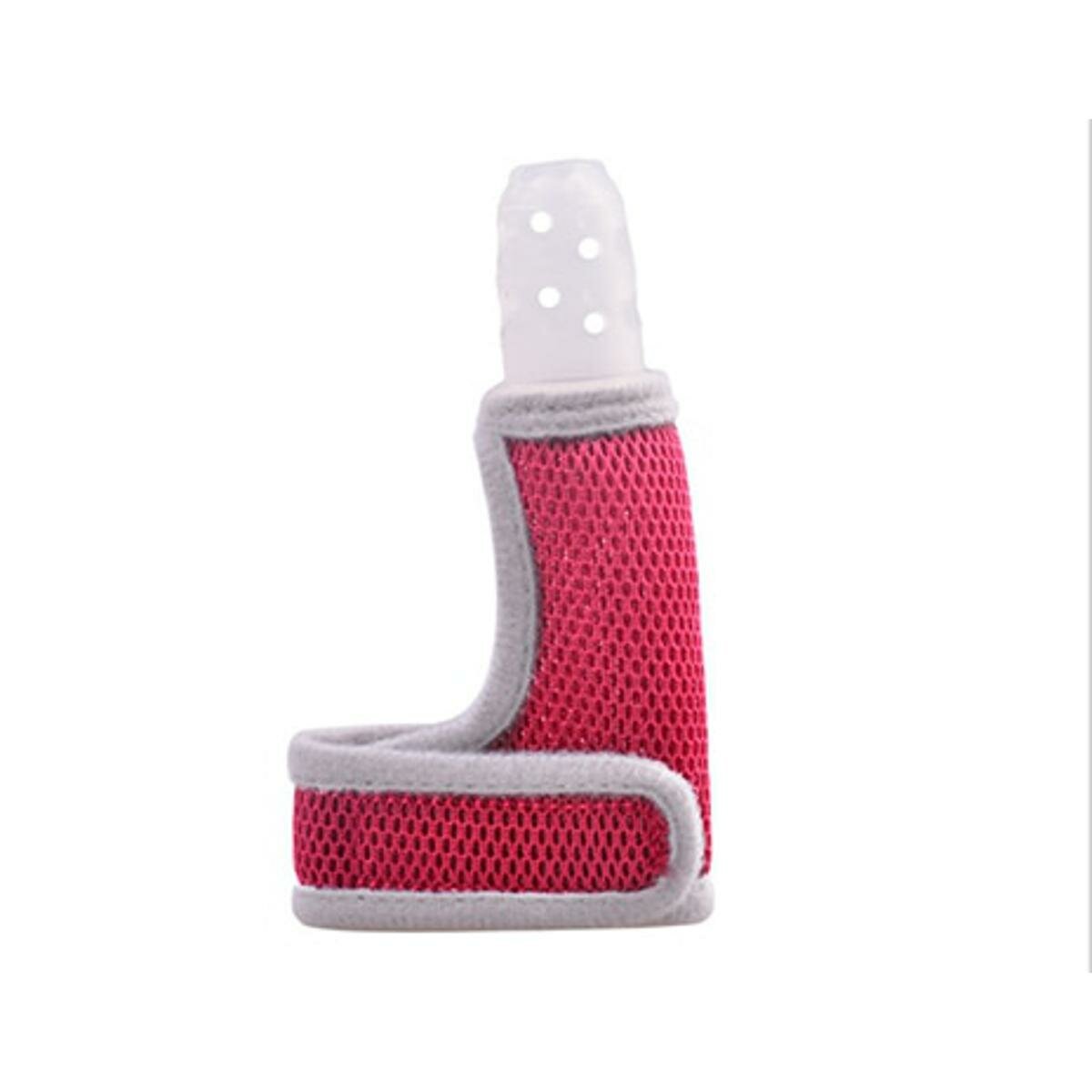 Нетоксичный силиконовый детский защитный браслет для пальцев для сосания большого пальца, детская соска-варежка, варежка для прорезывания зубов, прорезыватель для зубов