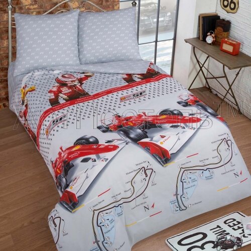 ЛайтПостель детский комплект с простынью на резинке "Экстрим", на кровать-машину А6