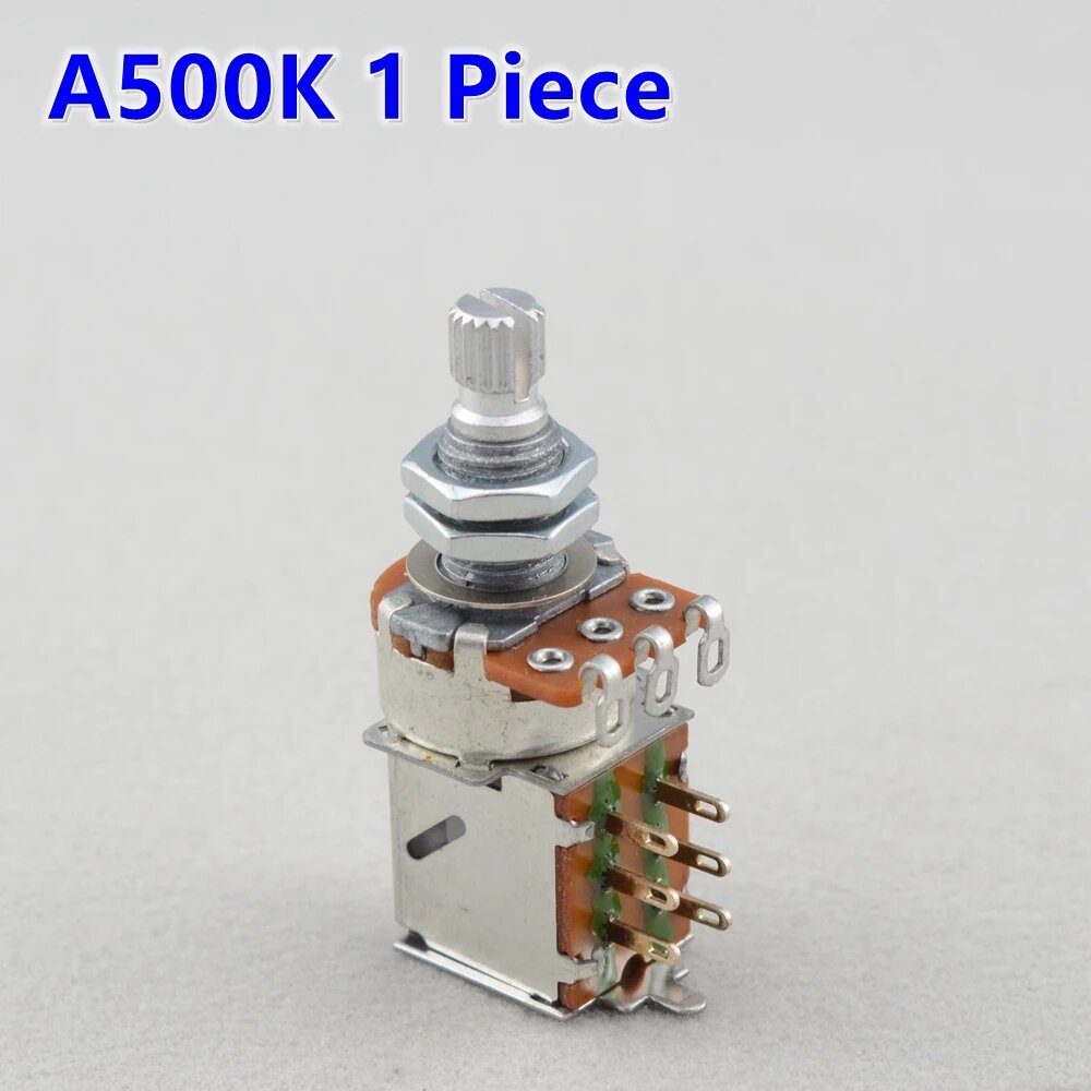 Alpha Push Pull потенциометр для электрогитары 25K/B50K/250K/500K A500K 1 Piece