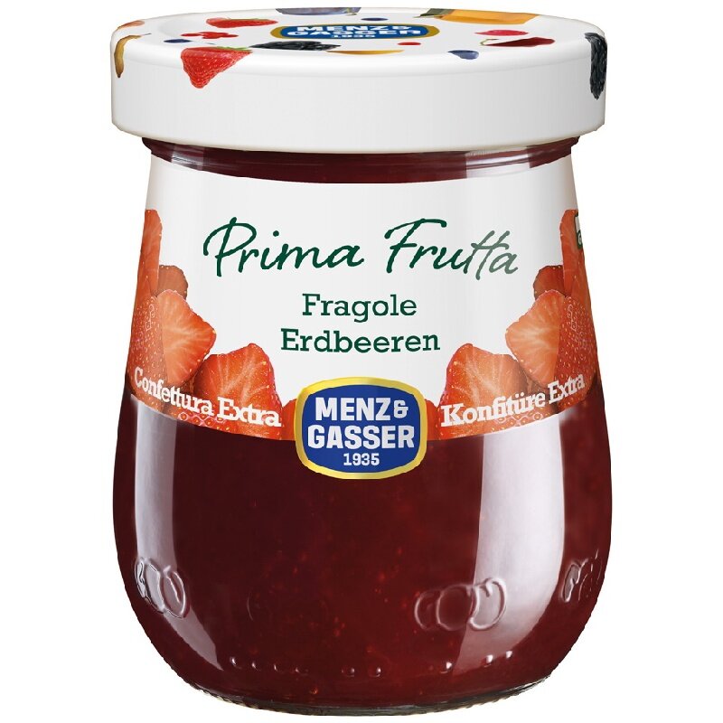 Конфитюр MENZ&GASSER Prima Frutta экстра Клубника /стекло/ 340г
