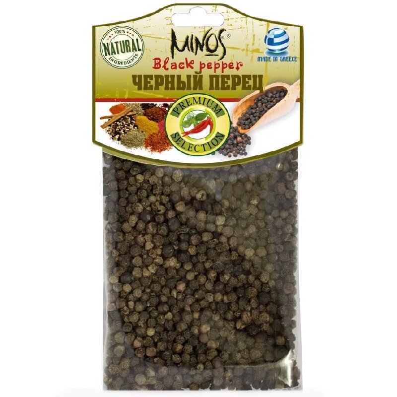 Перец MINOS Черный /пакет/ 50г